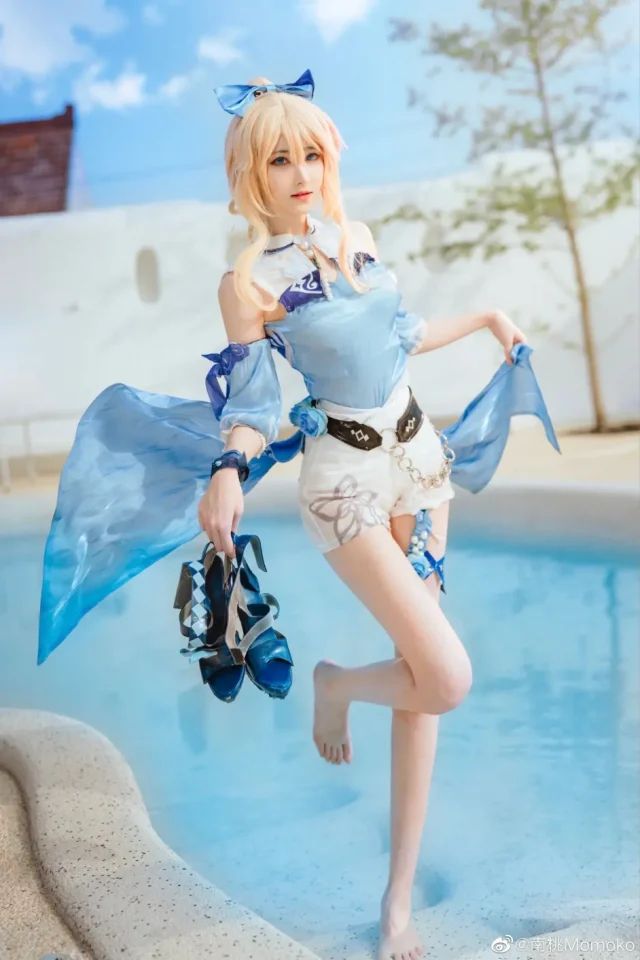 南桃Momoko cos作品《原神》琴，性感迷人-颜七缘